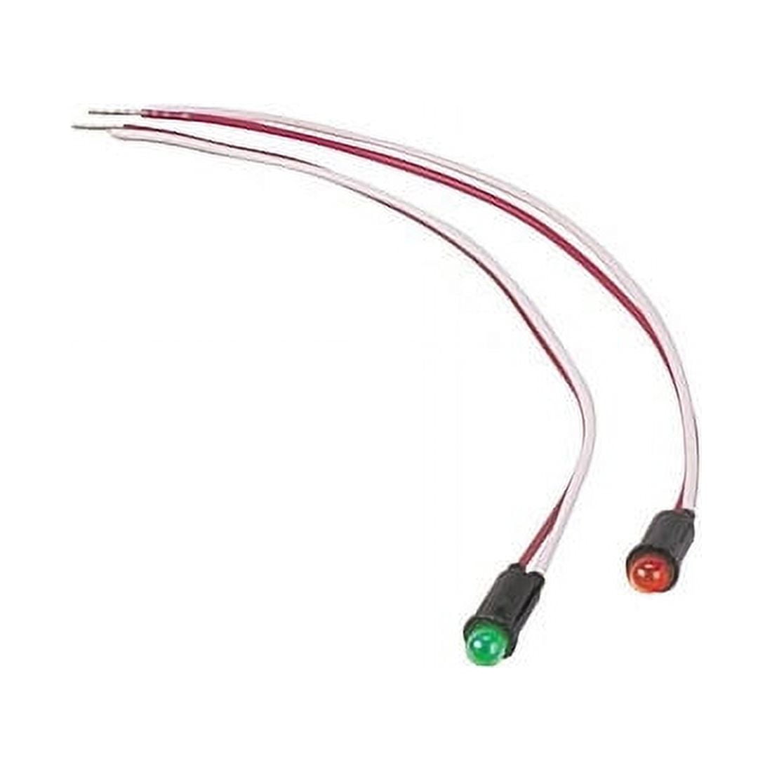 Universal Dash Indicator LED Light Bulb Kit, 1/4 Inch, Green/Red ...