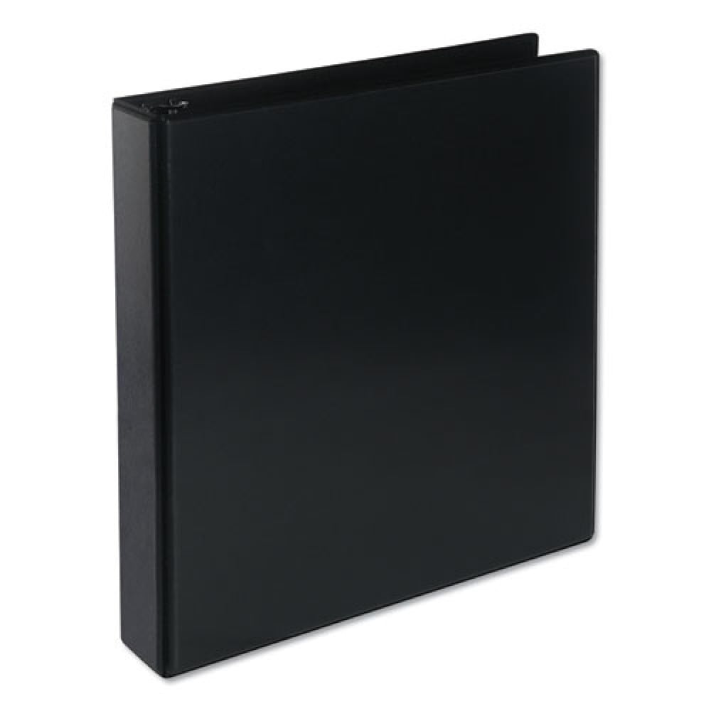 Universal Deluxe 1 1/2" Round Ring View Binder, Black - Walmart.com