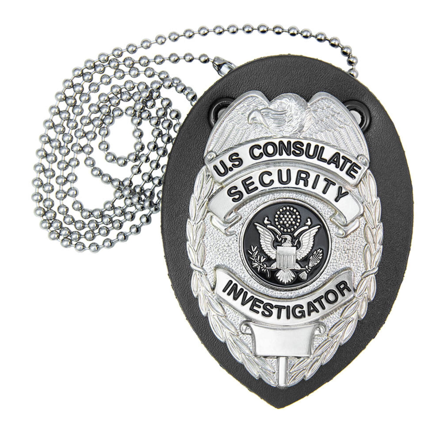 Universal Deluxe Badge Holder, Teardrop, Clip Chain 2-5/8x3-5/8 ...