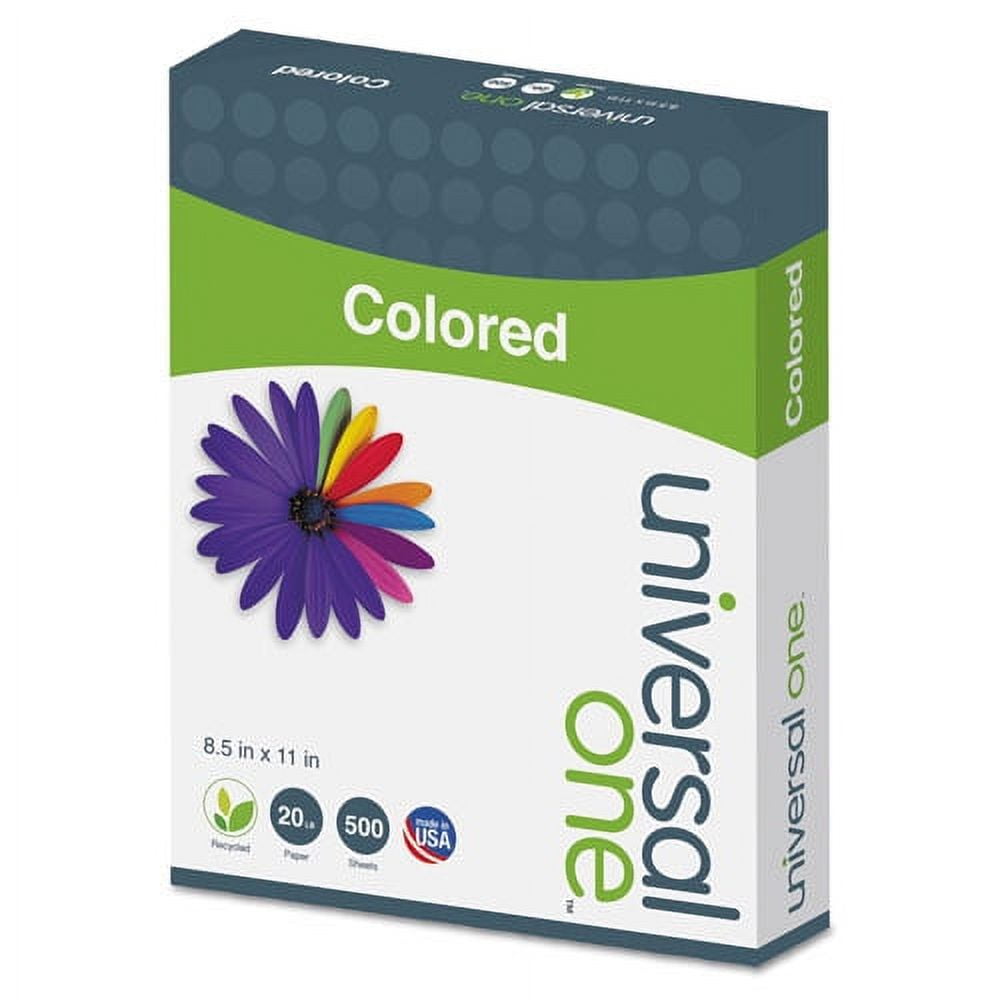 Universal Deluxe Colored Paper, 20 lb Bond Weight, 8.5 x 11, Blue, 500 ...