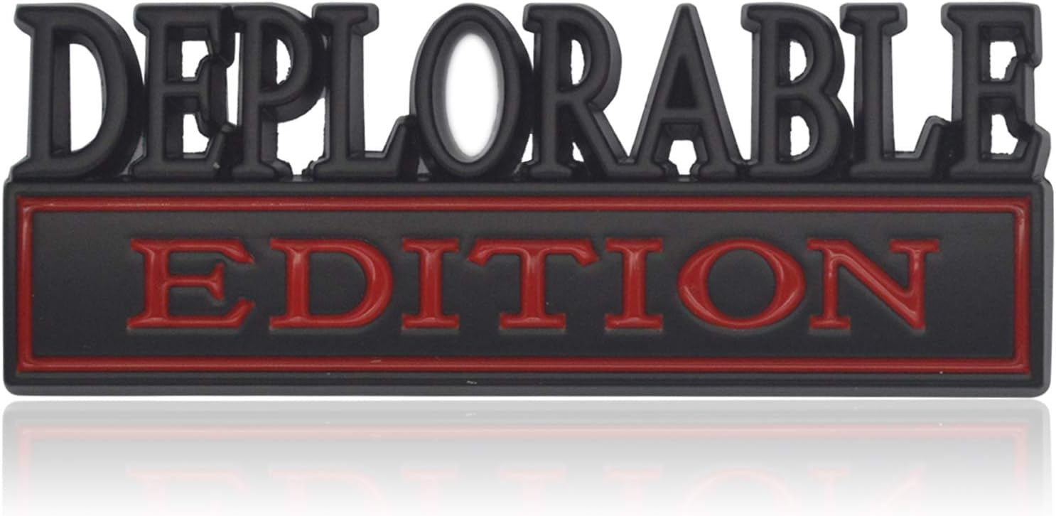 Universal Deplorable Edition Emblem, Trunk Badge Replacement, for Ford ...