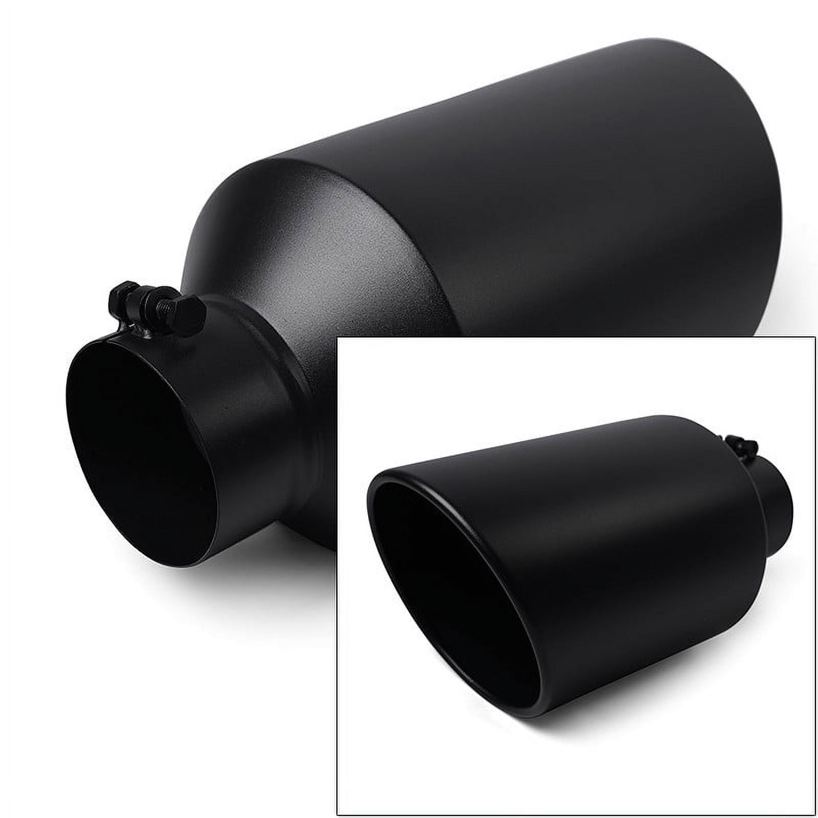 Universal Diesel Truck Angled Black 15 inch Bolt On Exhaust Tip 4 In 7 ...