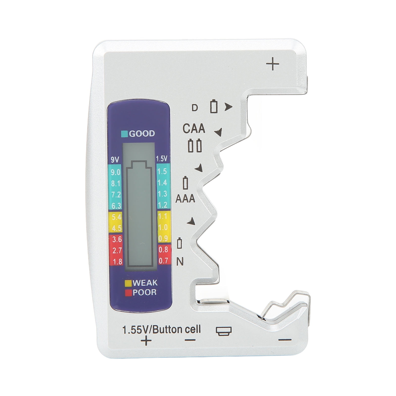 Universal Digital Battery Capacity Gauge Tester for DC, N, AAA, AA, 9V ...