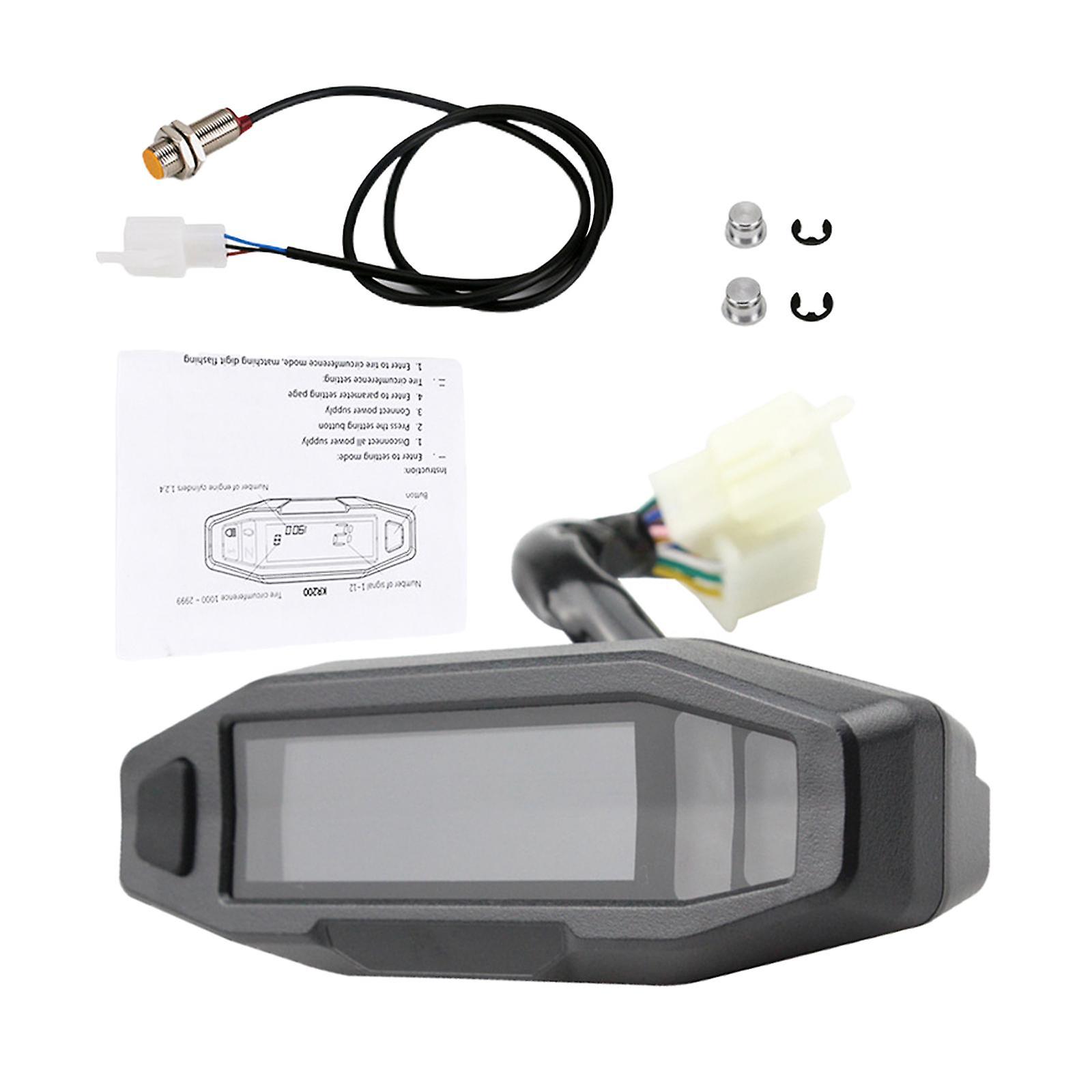 Universal Digital Speedometer Odometer For Motorcycle Without Sensor ...