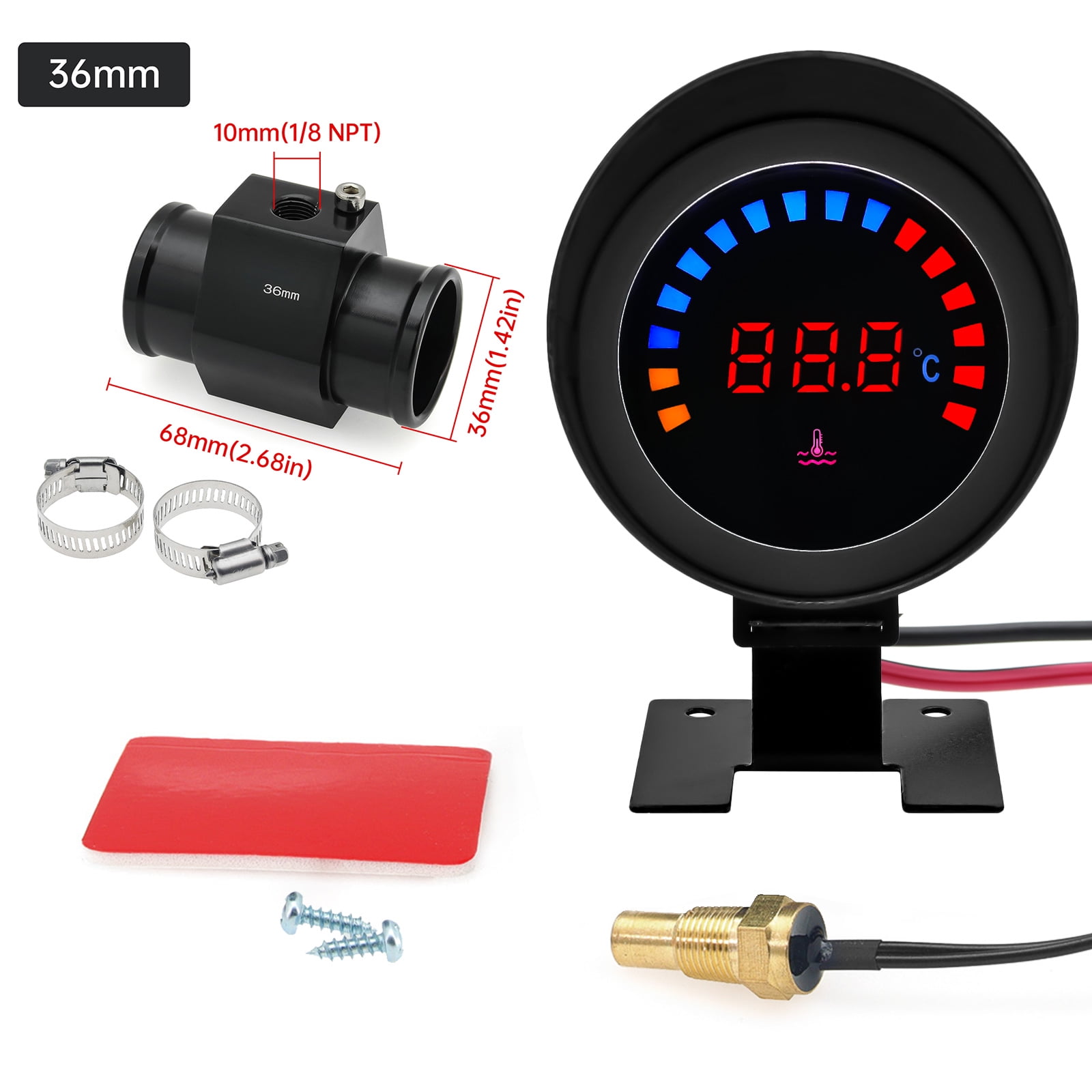 Universal Digital Water Temperature Display for Car Boat Motorcycle ...