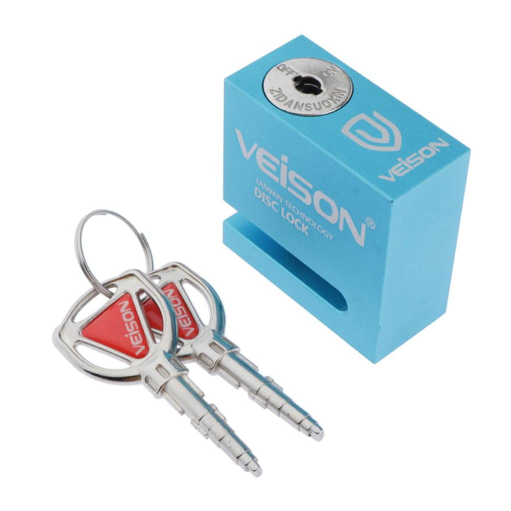 Universal Disc Brake Lock With Three Keys For Motorbike - Walmart.com