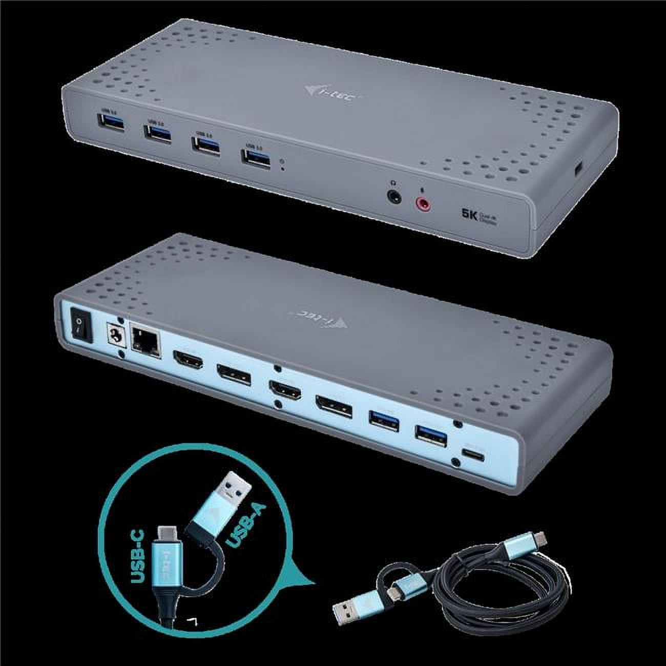 Universal Dock - 2 x Display Port Plus 2 x HDMI, 2 x 4K, 6 x USB 3.0, LAN 1Gbit & Audio PlusMic ...