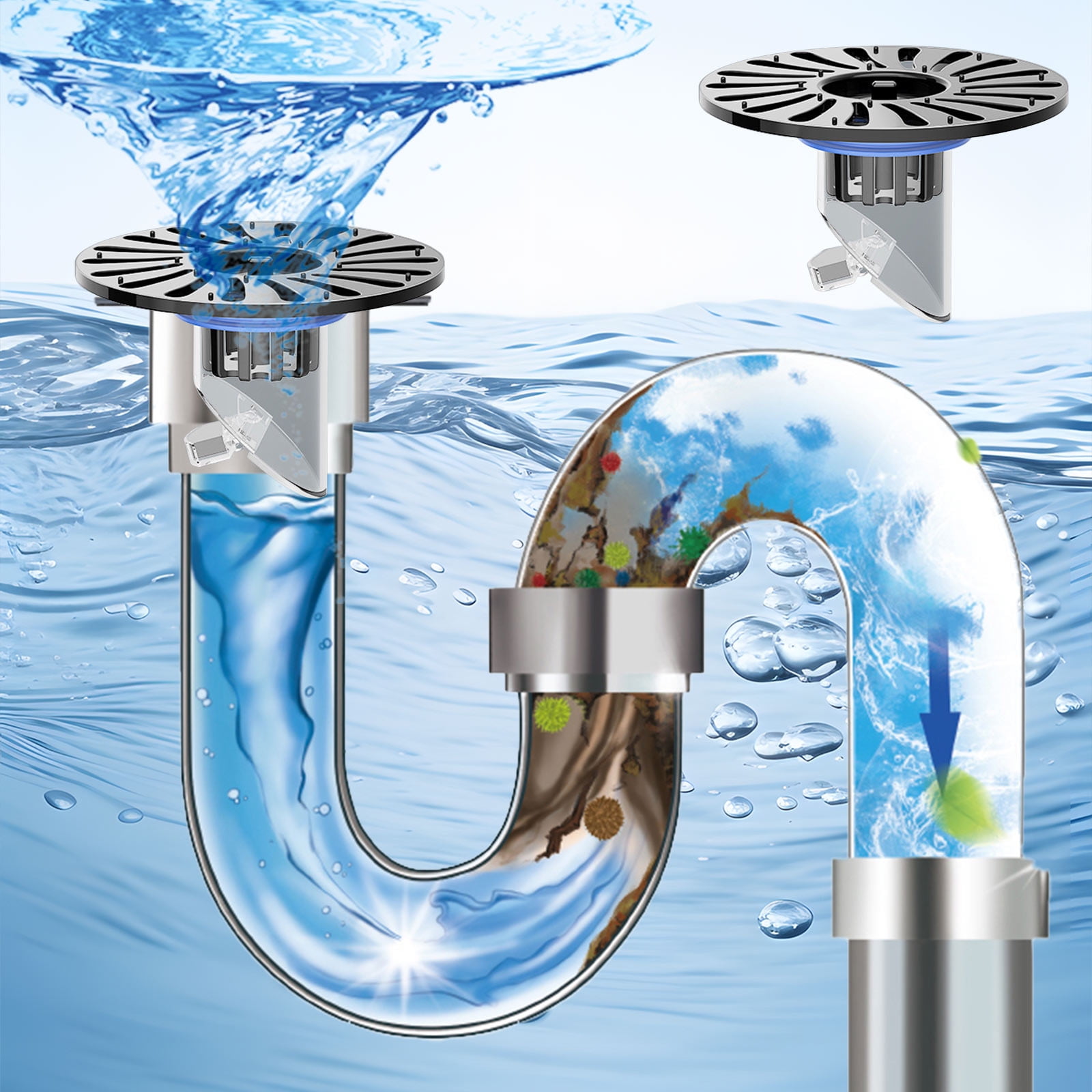 Universal Double Deodorant Floor Drain Core, Bathroom Floor Drain ...