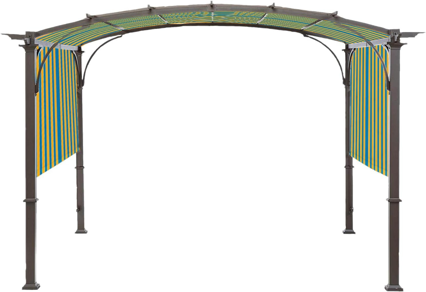 Universal Doubleton Steel Pergola Replacement Cover for Pergola Structures L-PG080PST, 88''x 208 ...