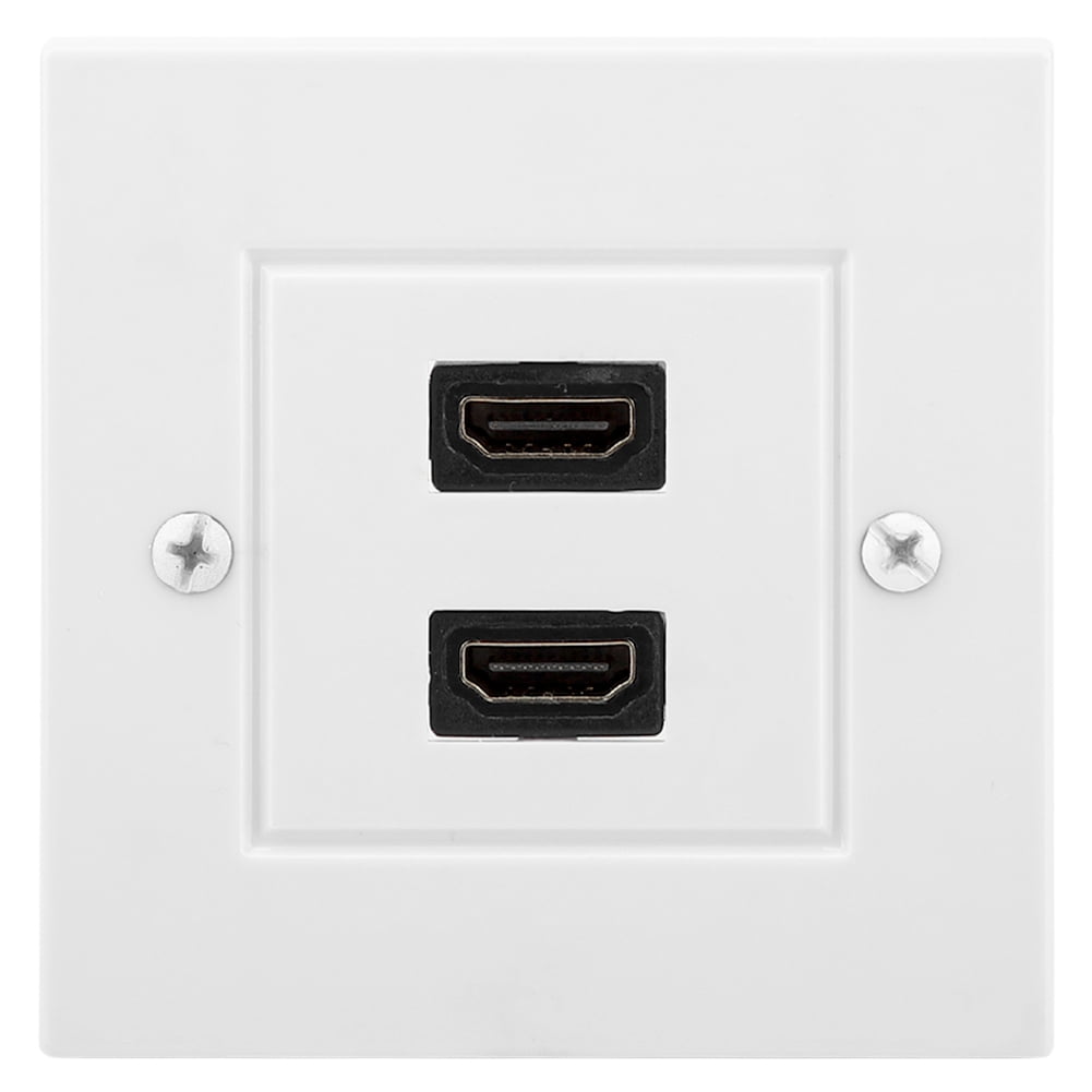 Universal Dual HDMI Wall Plate for Hotel/Home/Office Use - US Standard ...