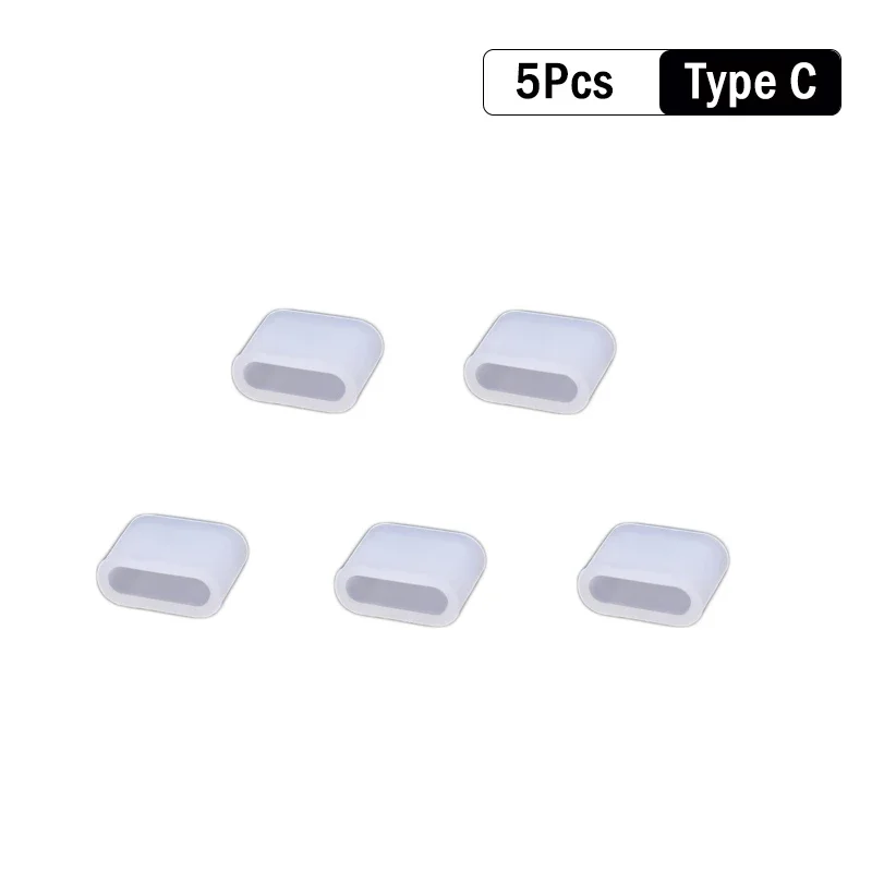 Silicone Data Cable Port Anti Dust Plugs Dust Covers Stoppers for IOS ...