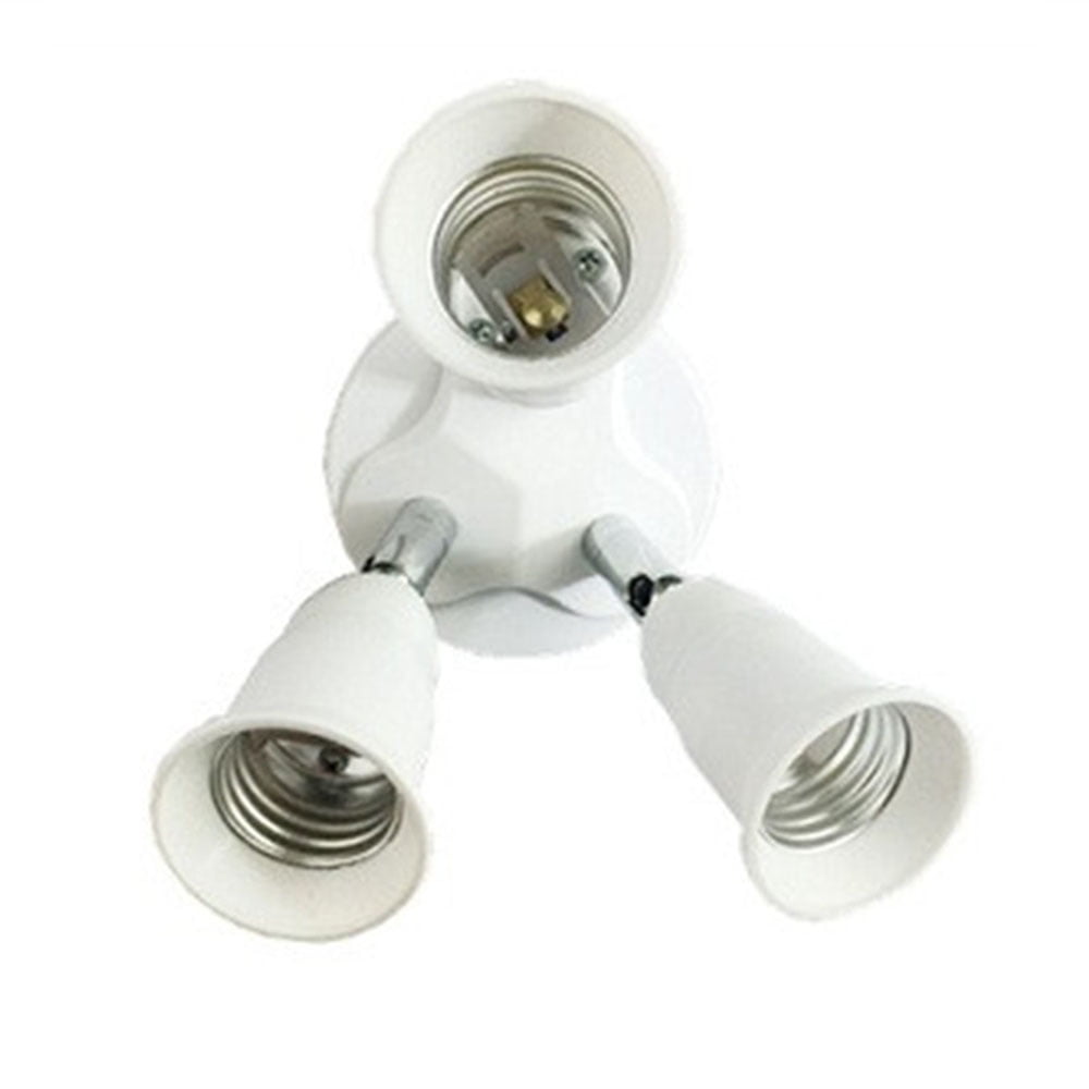 Universal E27 To 3E27 4E27 5E27 LED Light Lamp Base 360 Degree Rotation ...