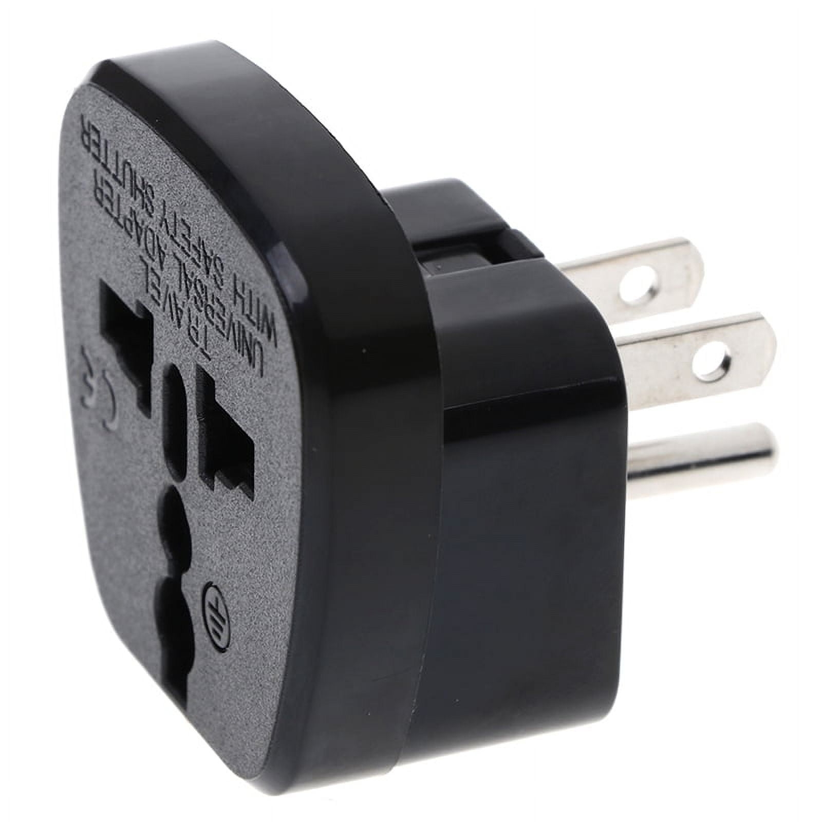 Universal EU UK AU to US USA Canada AC travel power plug adapter ...