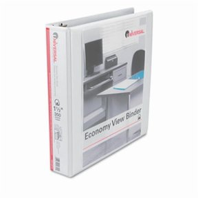 2Pc Universal Economy Round Ring View Binder, 3 Rings, 1" Capacity, 11 ...