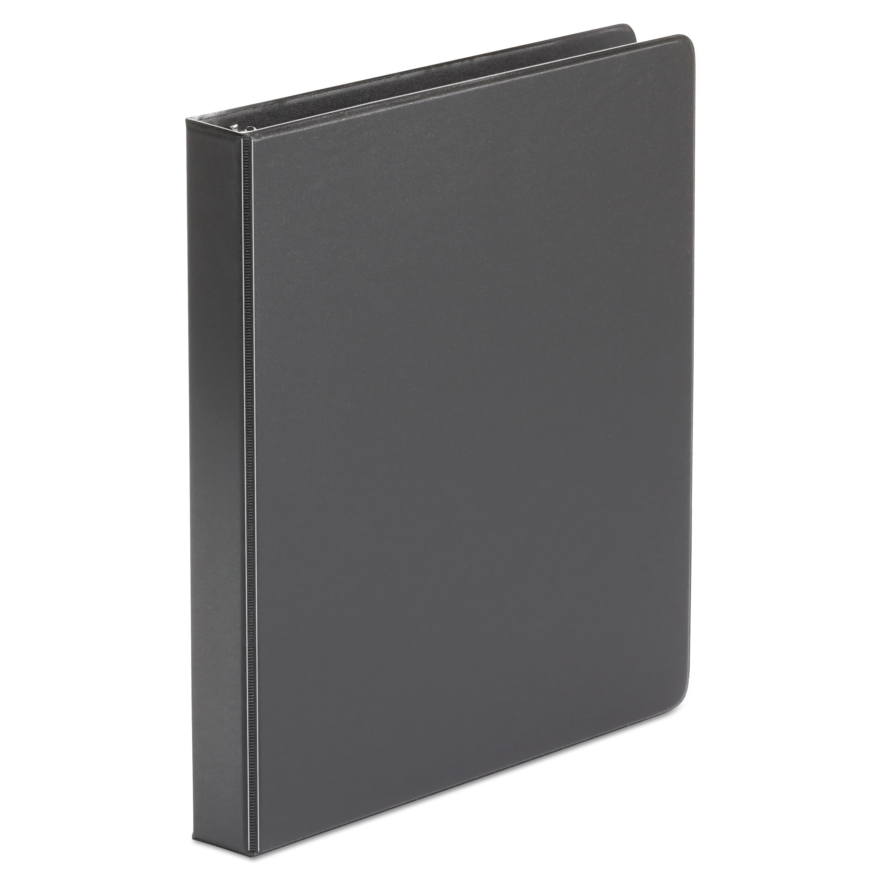 Universal Economy Non-View Round Ring Binder, 1" Capacity, Black, 4 per ...