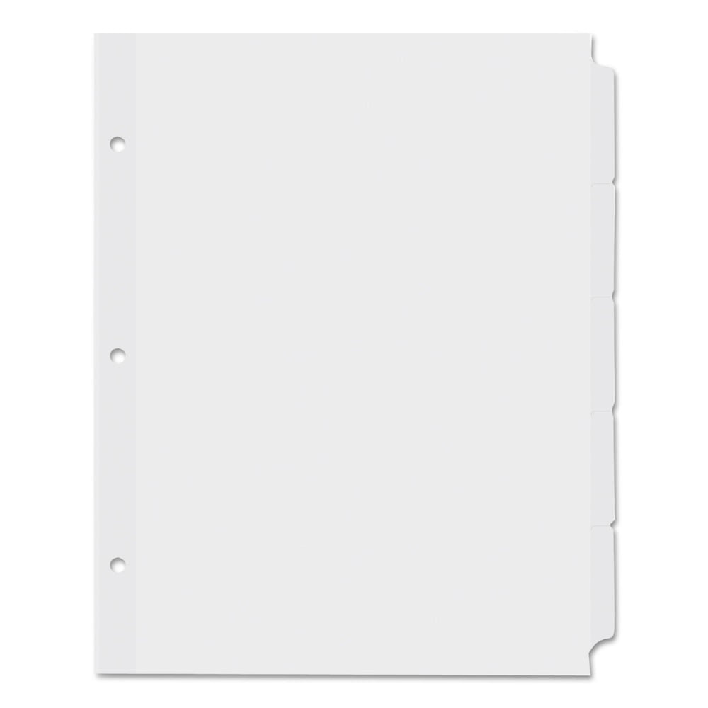 Universal Economy 5-Tab Binder Dividers, Reinforced Plastic Holes ...