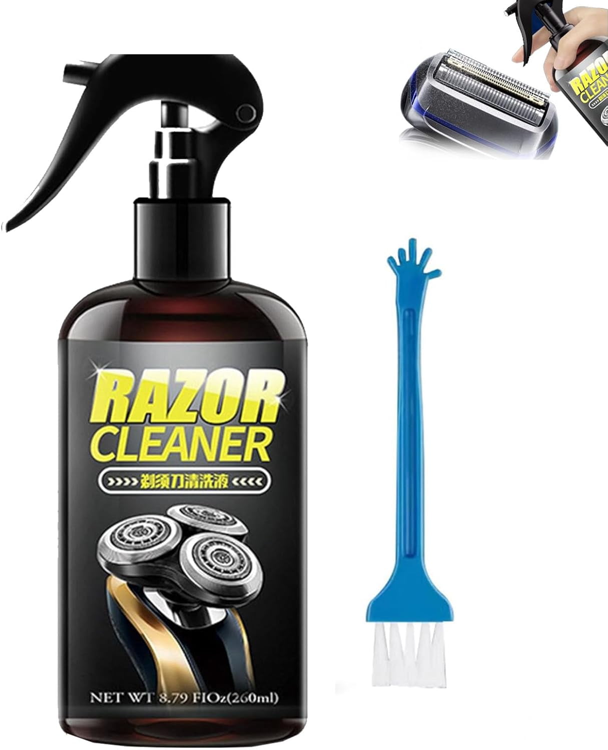 Universal Efficient Electric Razor Cleaner Spray, Electric Razor ...