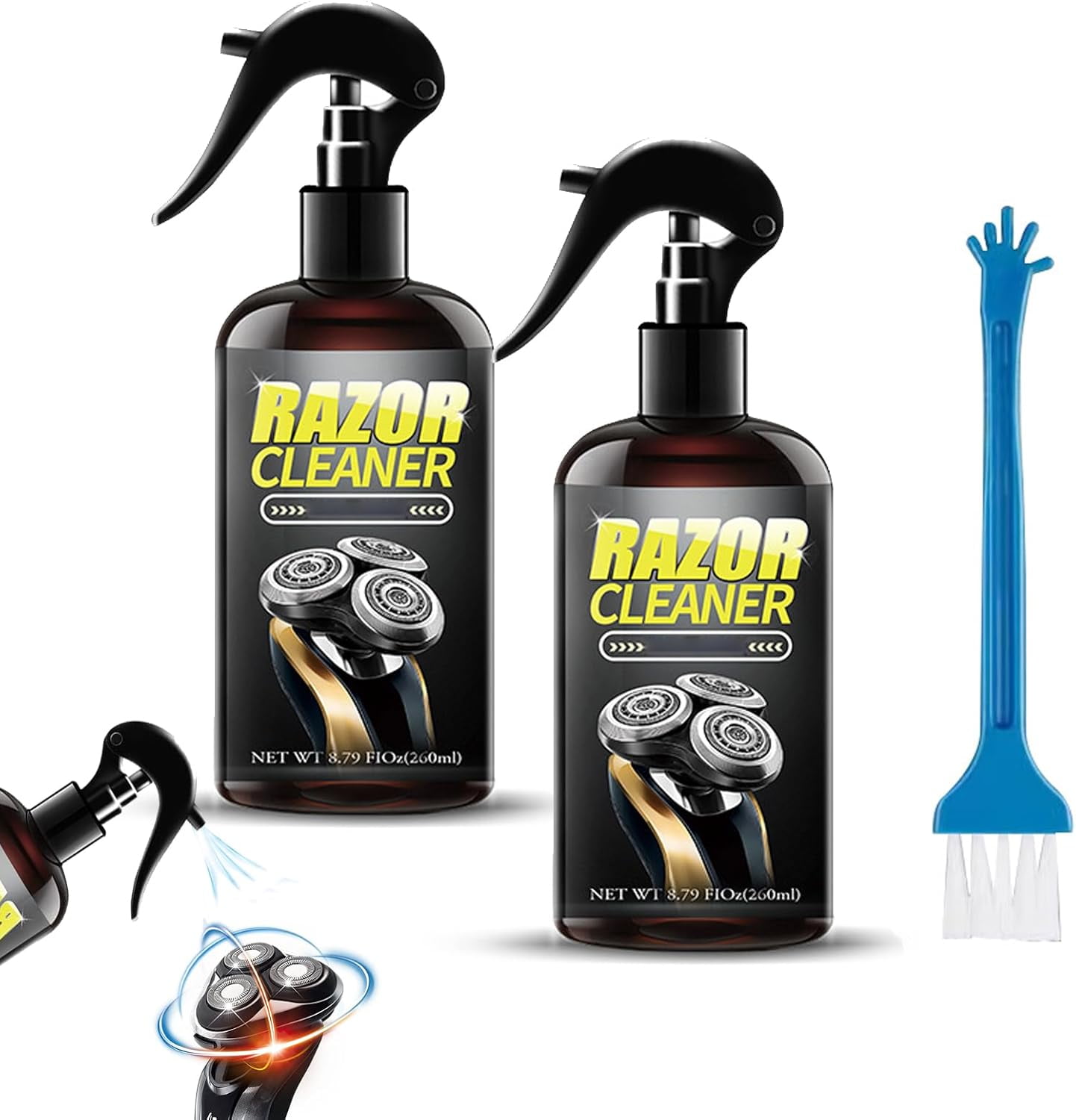 Universal Efficient Electric Razor Cleaner Spray, Shaver Cleaning ...