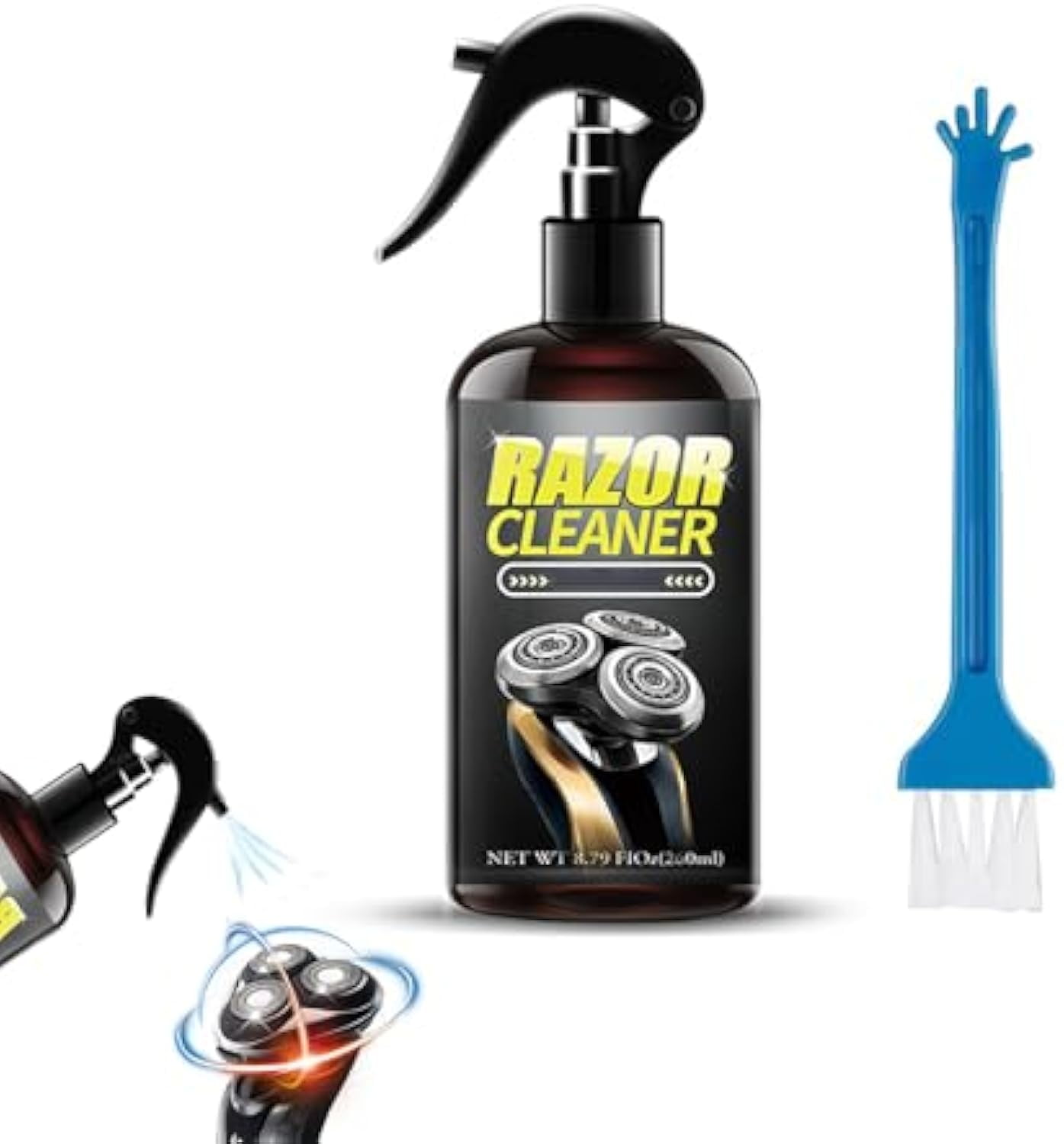 Universal Efficient Electric Razor Cleaner Spray, Shaver Cleaning ...
