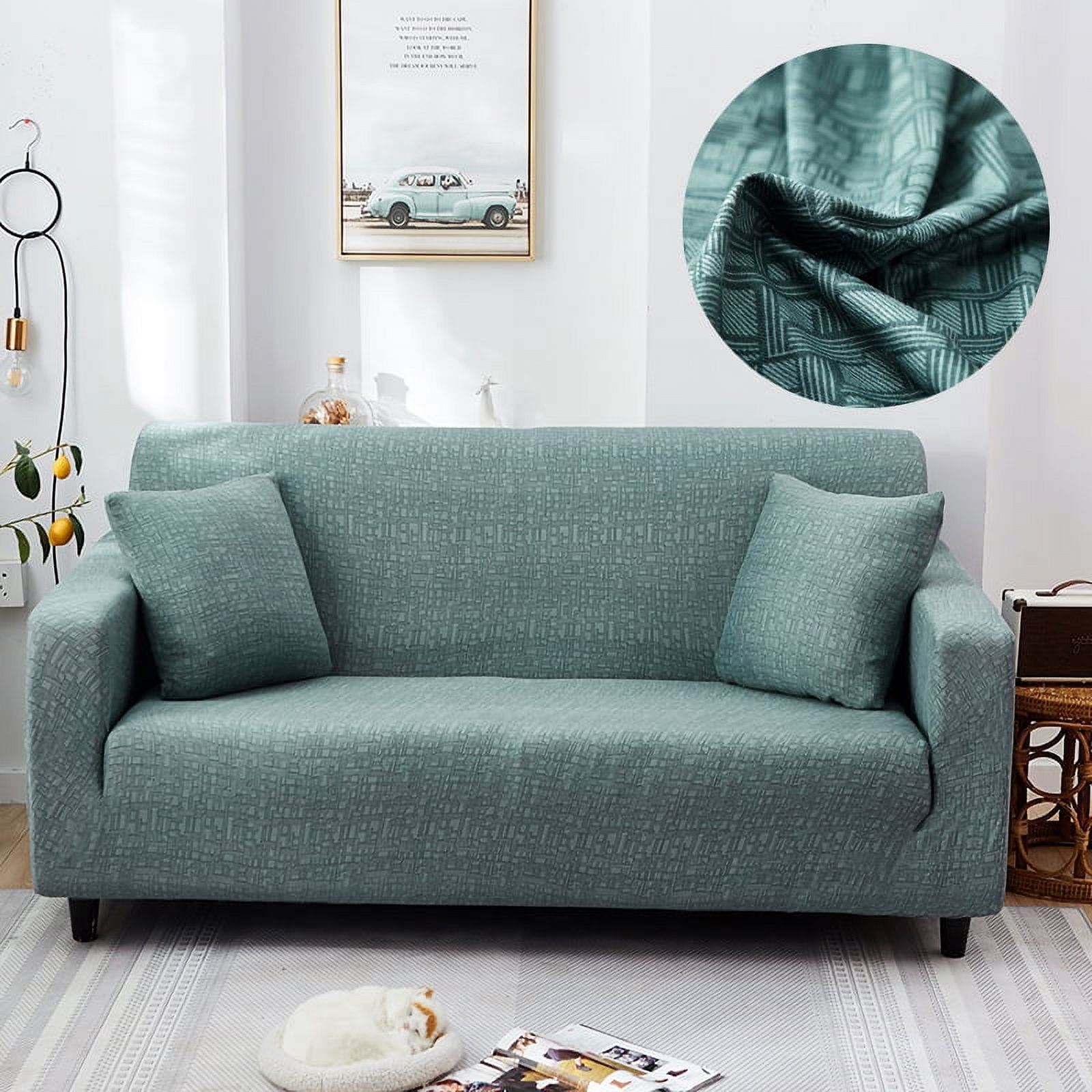 Universal Elastic sofa covers for living room sofa towel Slip-resistant ...