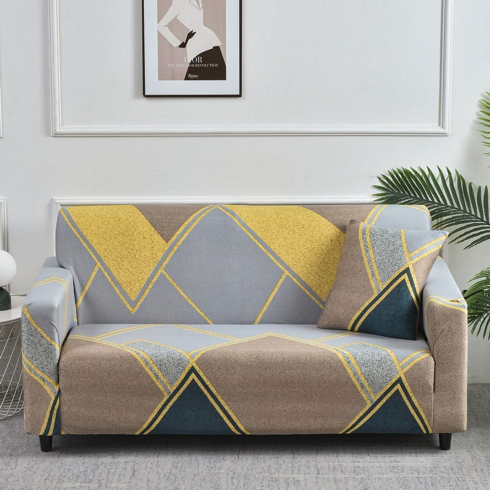 Universal Elastic sofa covers for living room sofa towel Slip-resistant ...
