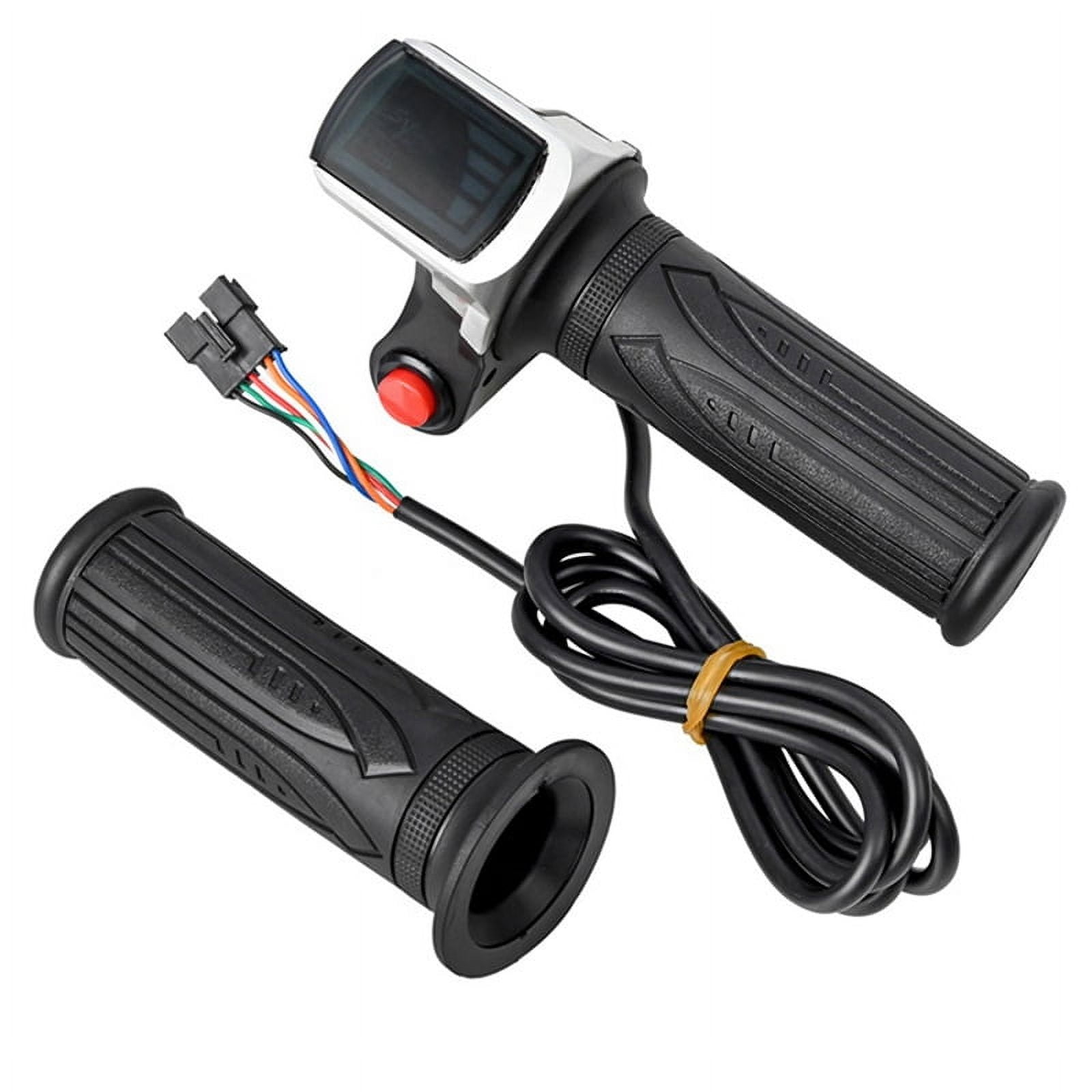 Universal Electric Bike Throttle with LCD Display Handle Throttle for 36V Twist Throttle,kl26 ...