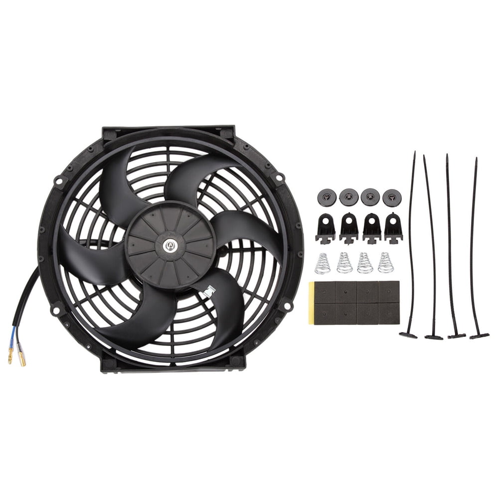 Universal Electric Car Radiator Cooling Fan, High Performance 12V 90W 8 ...
