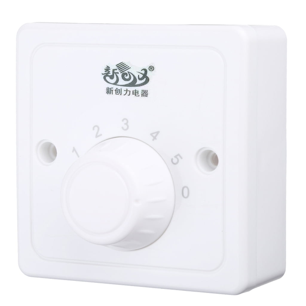 Universal Electric Fan Rotary Switch 5 Gear Speed Controller Adjustable ...