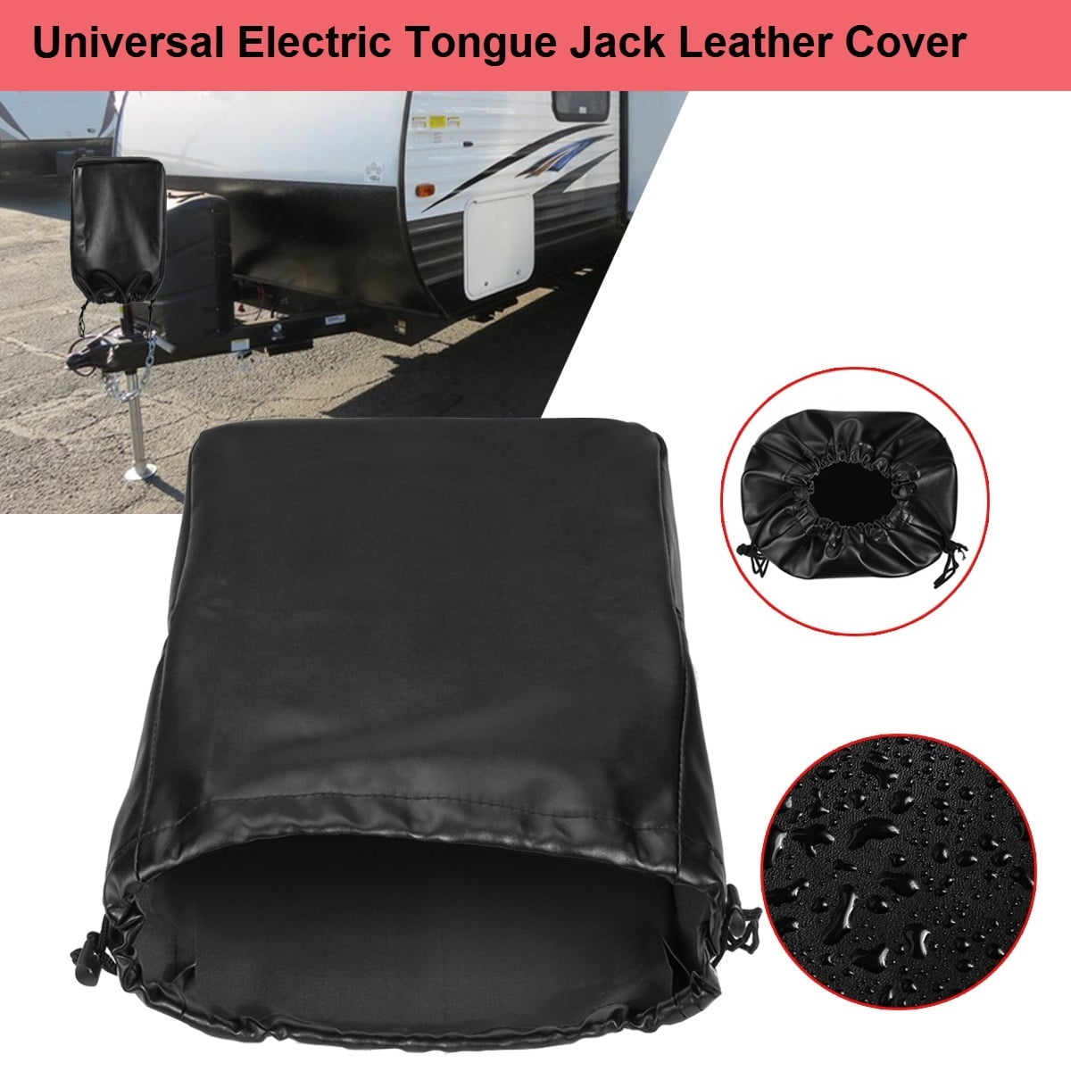 Universal Electric Tongue Jack Cover Protector, Artificial Leather ...