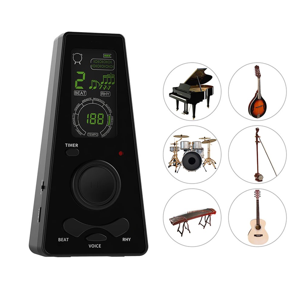 Universal Electronic Digital Metronome Timer With Volume And Beat Speed ...