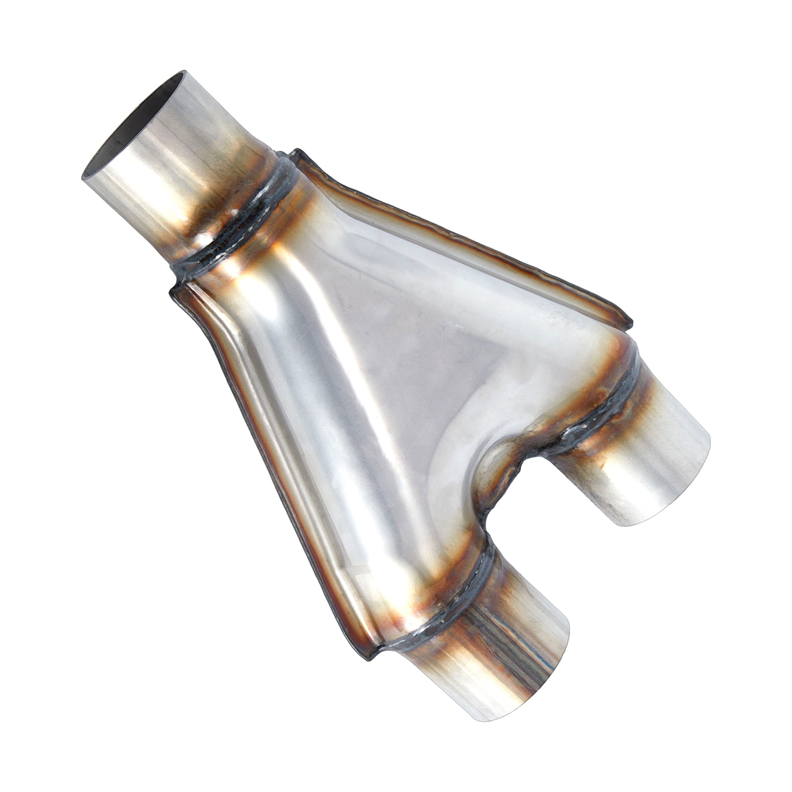 Universal Exhaust Y Pipe, 3" Inlet 3" Outlet, 10" Total Length ...