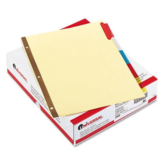 Universal Extended Indexes Assorted Color Five-Tab Letter Buff 24 Sets ...