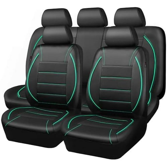 Universal FIT Piping Leather Car Seat Cover, for suvs,Van,Trucks,Airbag ...
