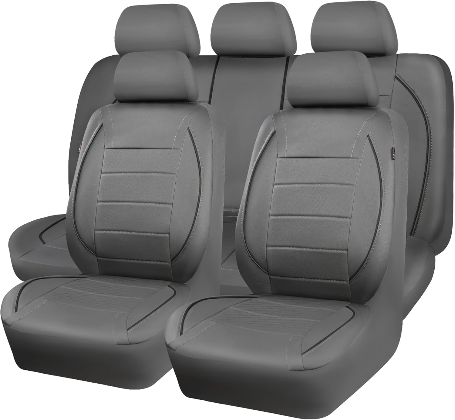 Universal FIT Piping Leather Car Seat Cover, for suvs,Van,Trucks,Airbag ...