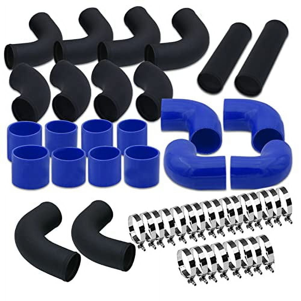 Universal FMIC Turbocharger 12 Pieces 2.5" inch DIY Aluminum ...