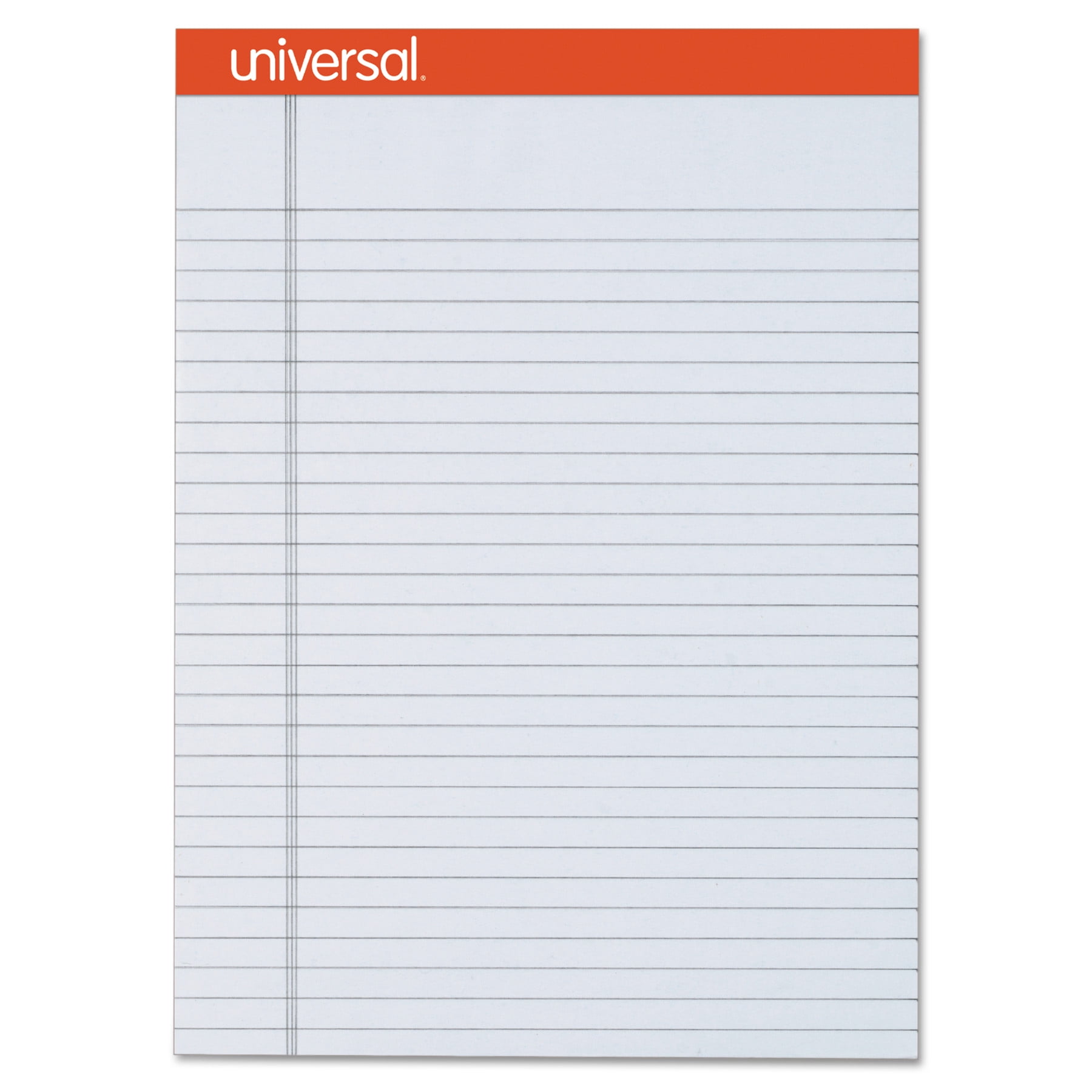 Universal Fashion Colored Perforated Note Pads, 8 1/2 x 11 3/4, Legal ...