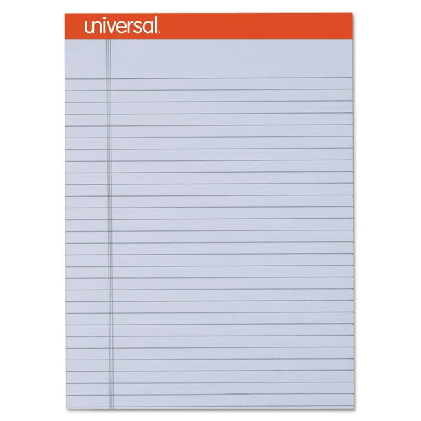 Universal Fashion Colored Perforated Note Pads, 8 1/2 x 11 3/4, Legal ...