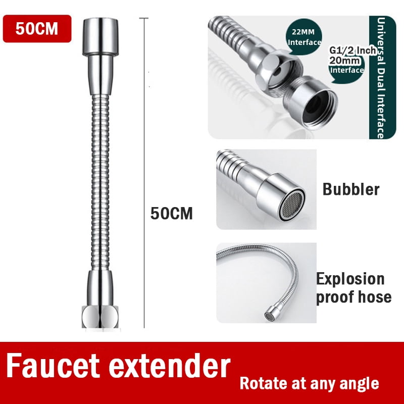 Universal Faucet Extender 360 Degree Rotating Anti-Splash Head Nozzle ...