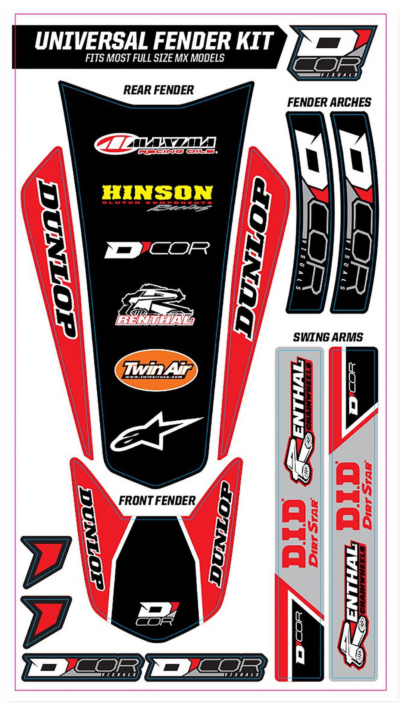 Universal Fender Trim Decals - Full Size - Red - Walmart.com