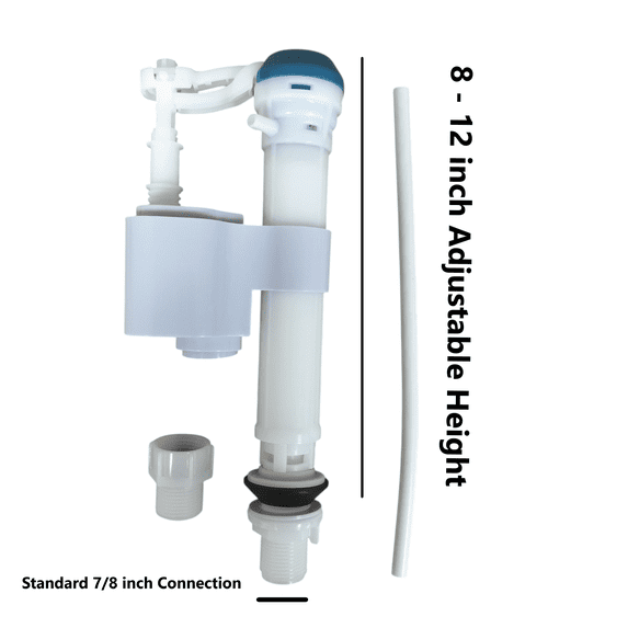 Universal Fill Valve for Bottom Water Fed Toilets with 7/8-inch ...