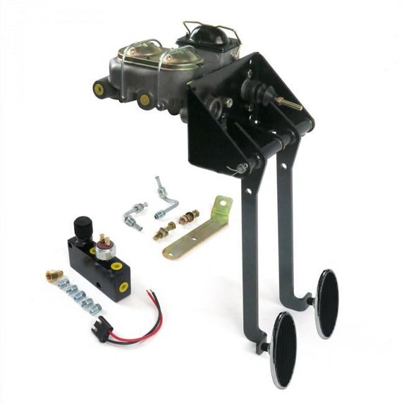 Universal Firewall Manual Brake Dual Pedal Kit Adjustable Disc & Disc ...