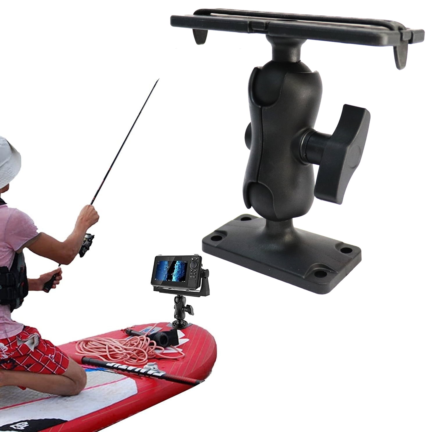 Universal Fish Finder Mount Mounting Base Plate, Fish Finder Bracket ...