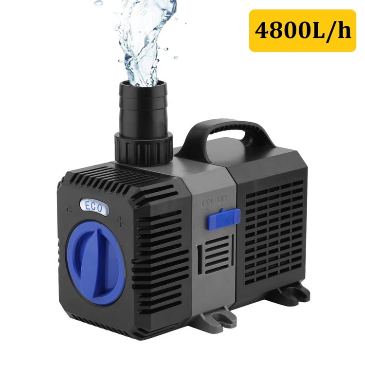 Universal Fish Tank Filter Pump 4500L/h Adjustable Submersible Water ...
