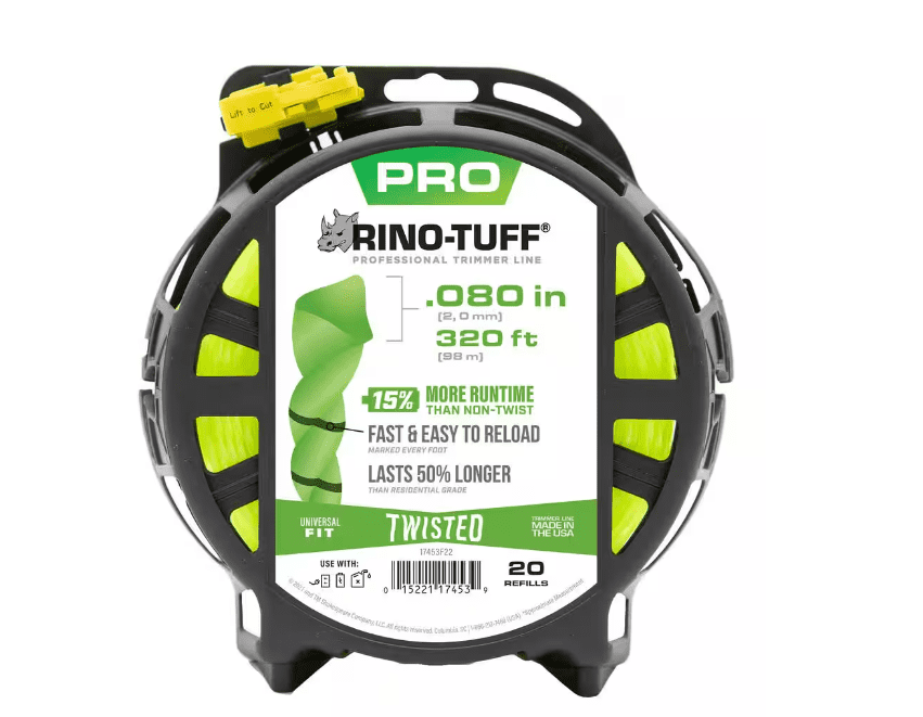 Universal Fit .080 in. x 320 ft. Pro Twisted Line for Gas, Corded and ...