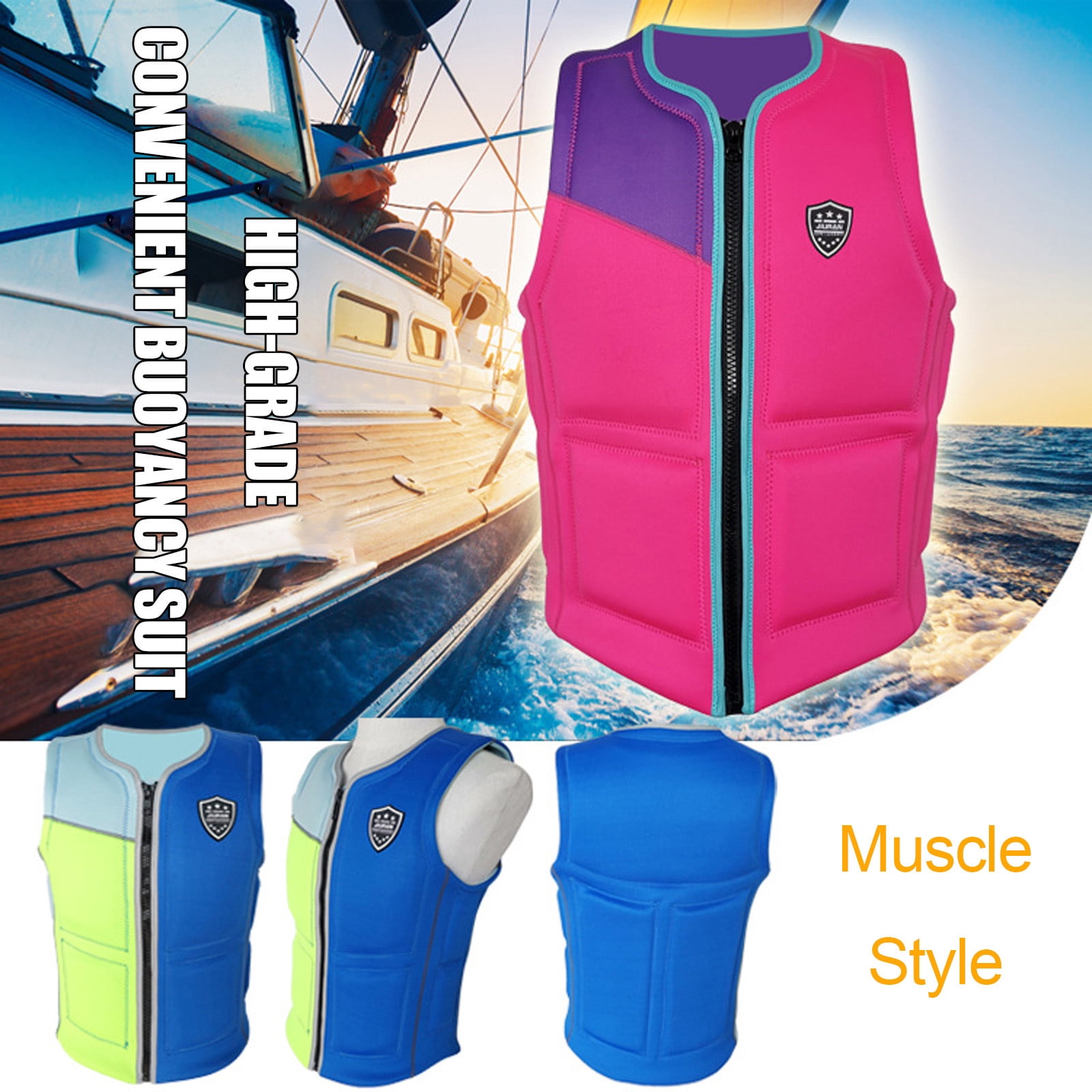 Universal Fit Adult Life Jacket Pfd Coast Guard Approved, for Men And ...