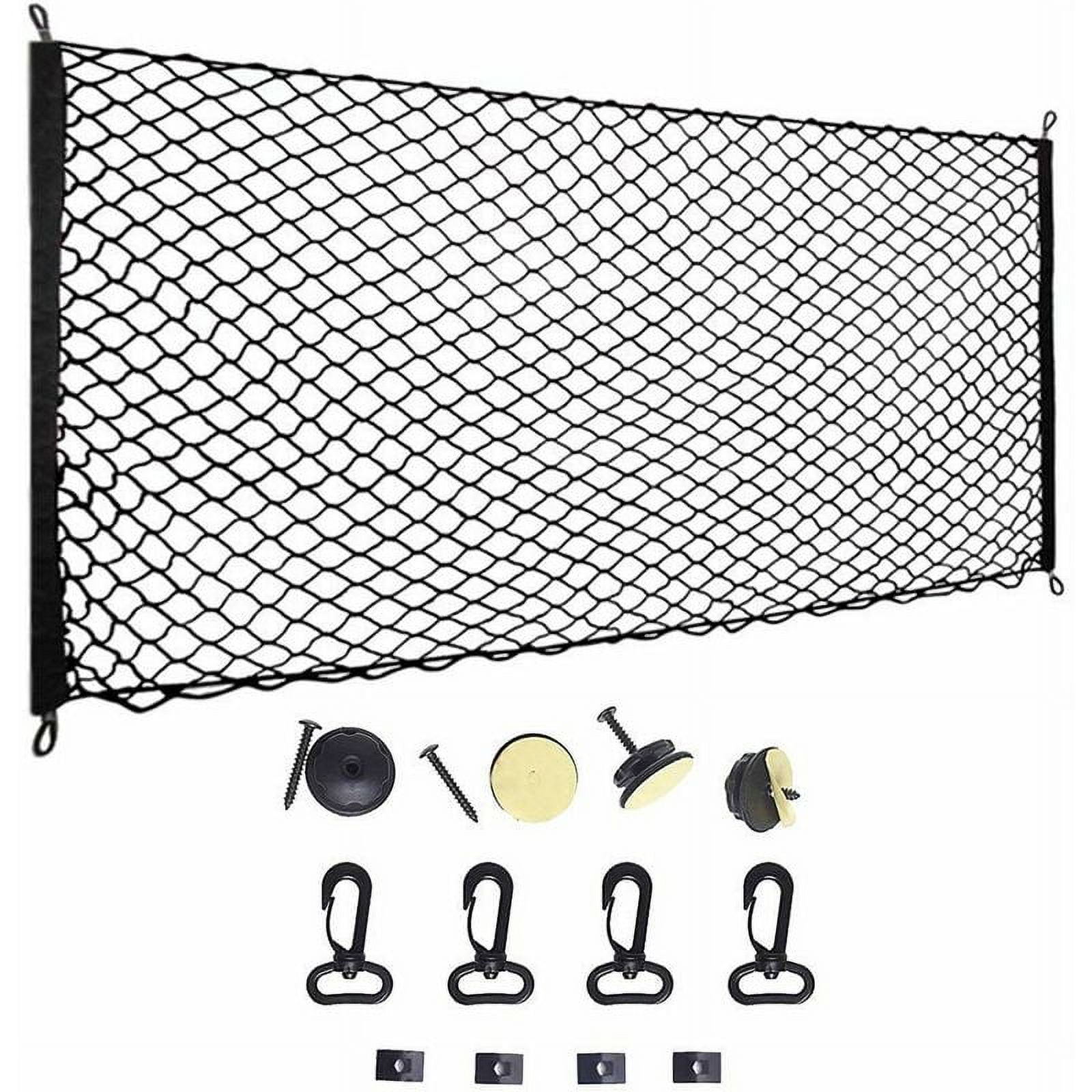 Universal Fit Cargo Net For Vehicle Trunk, Stretchable Design Offers ...