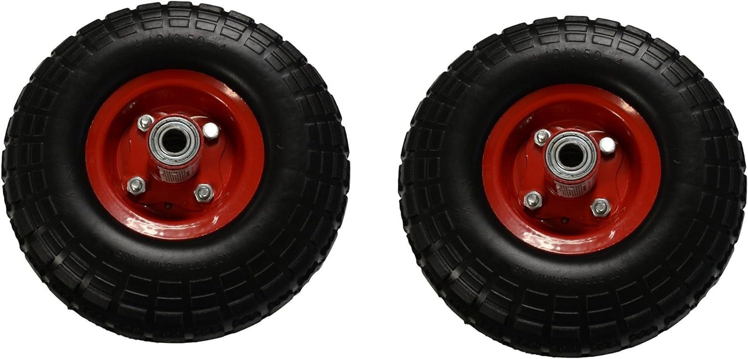 Universal Fit Flat Free Hand Truck/Utility Tire 10" - 2PC Set ...