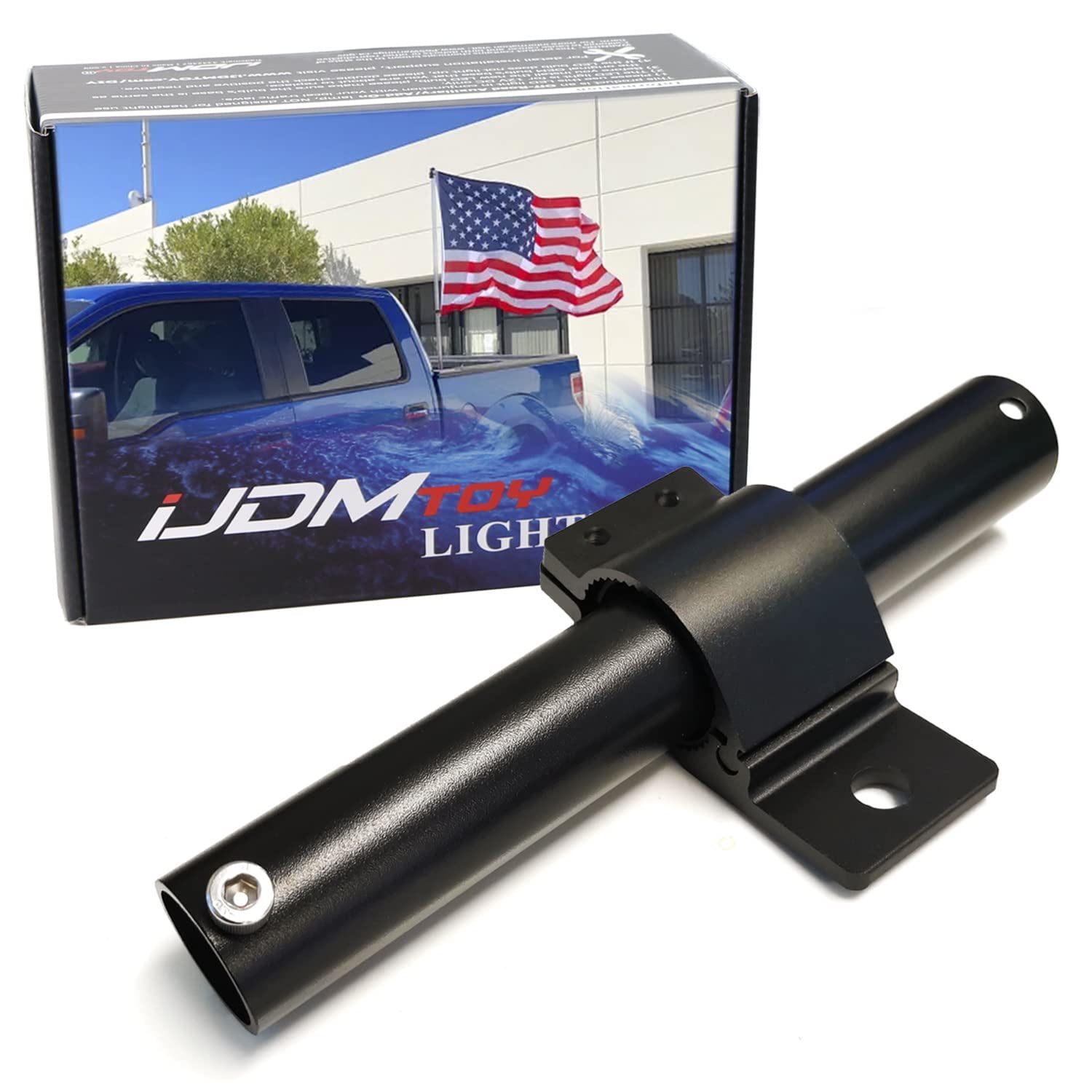 Universal Fit Inside Truck Bed Mount Single Flag Pole Holder (Accept 1. ...