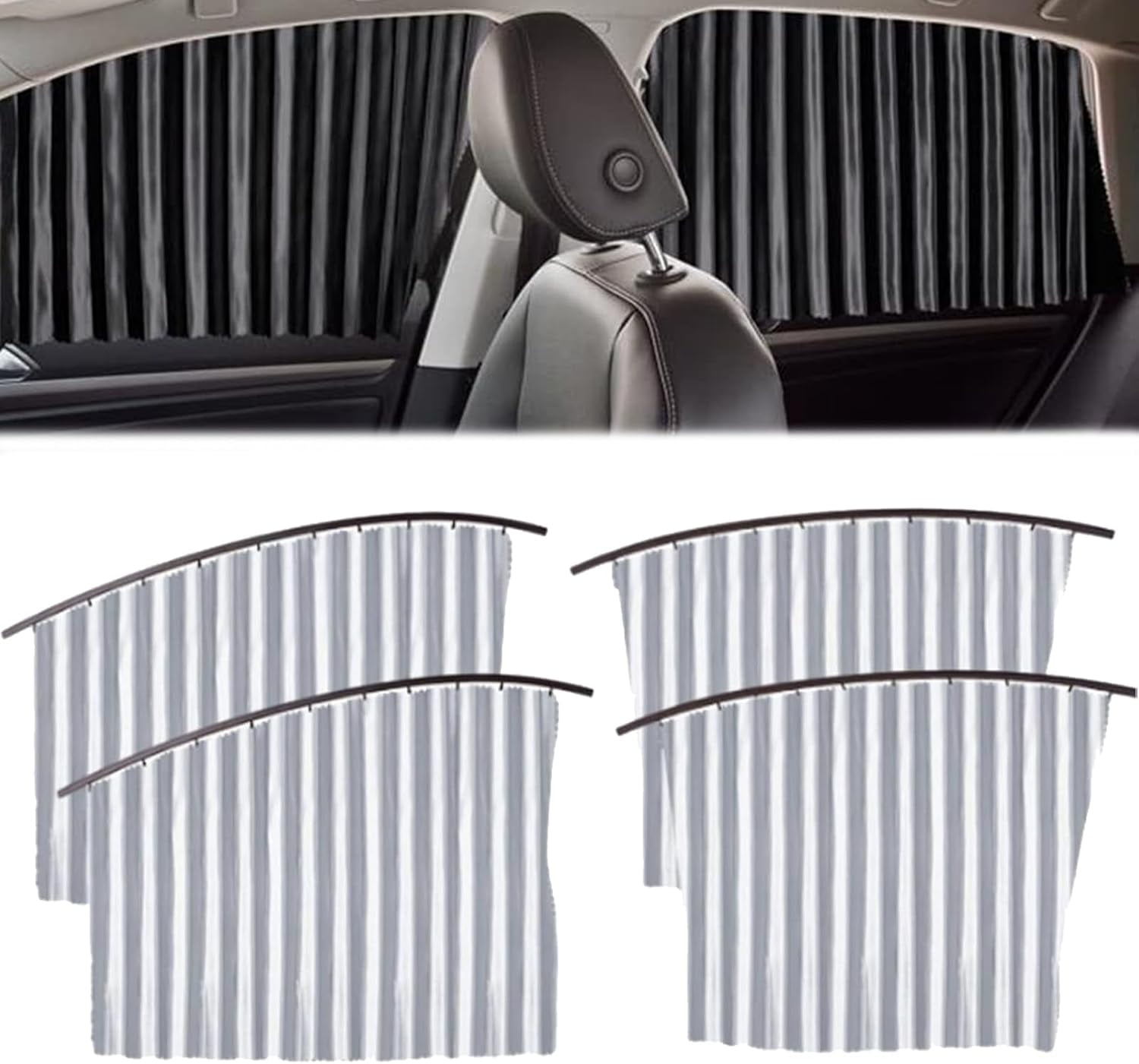 Universal Fit Magnetic Car Side Window Privacy Sunshade, Black Privacy ...