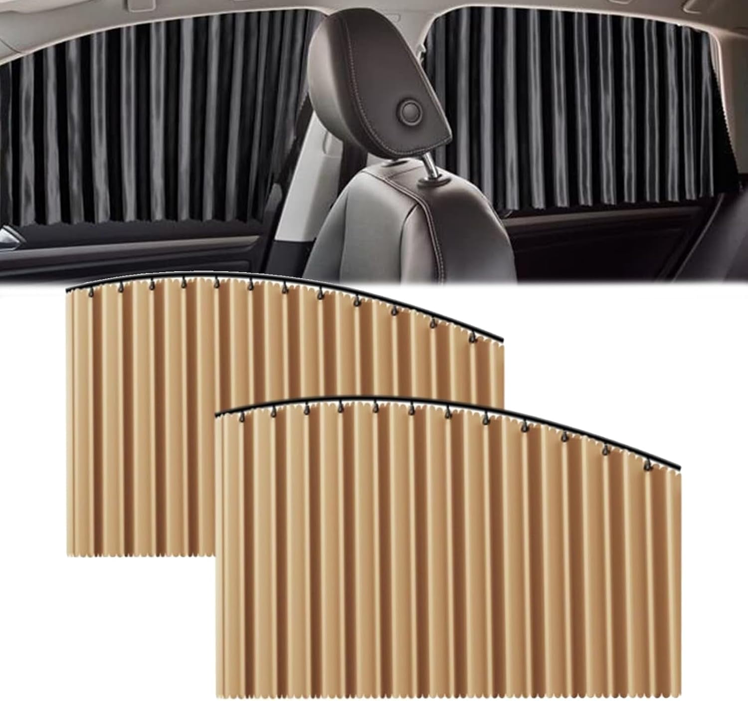 Universal Fit Magnetic Car Side Window Privacy Sunshade, Black Privacy ...
